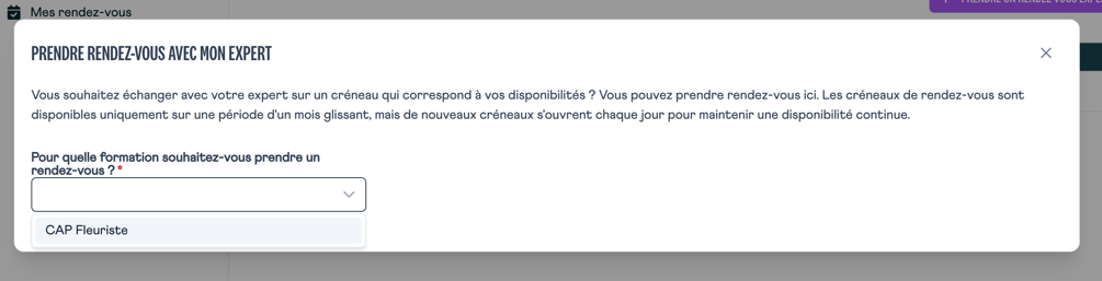 Comment prendre un RDV avec l'expert